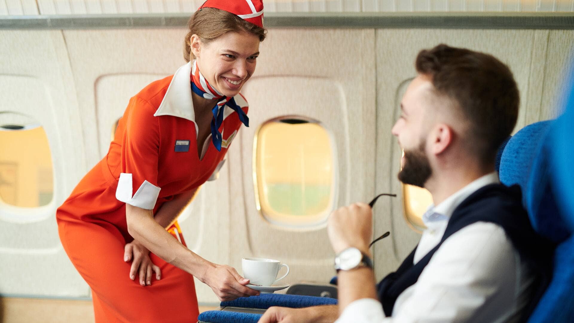 A flight attendant is once again going viral for a completely wholesome ...