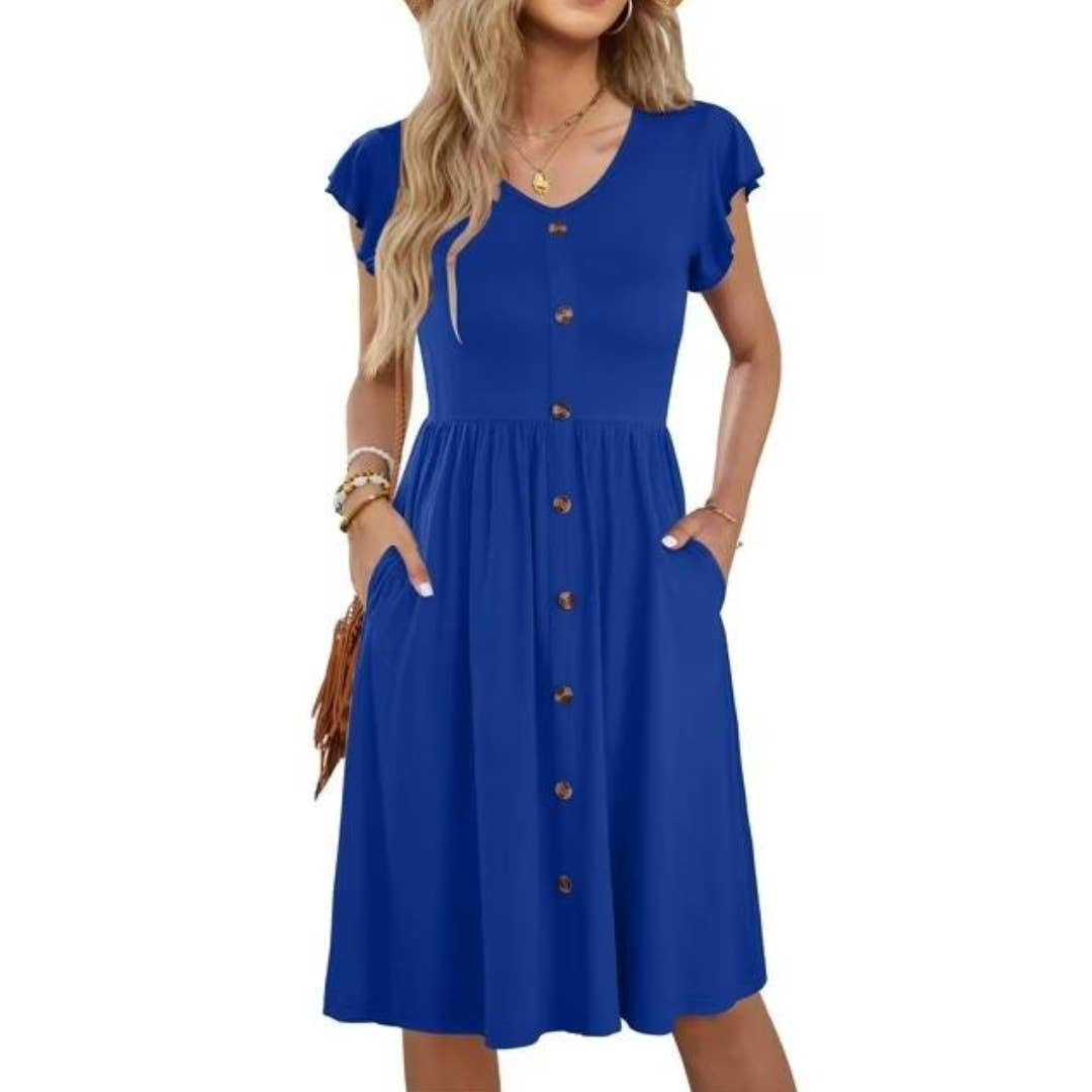 Walmart is selling a $29 ruffle sleeve dress for just $17 - TheStreet