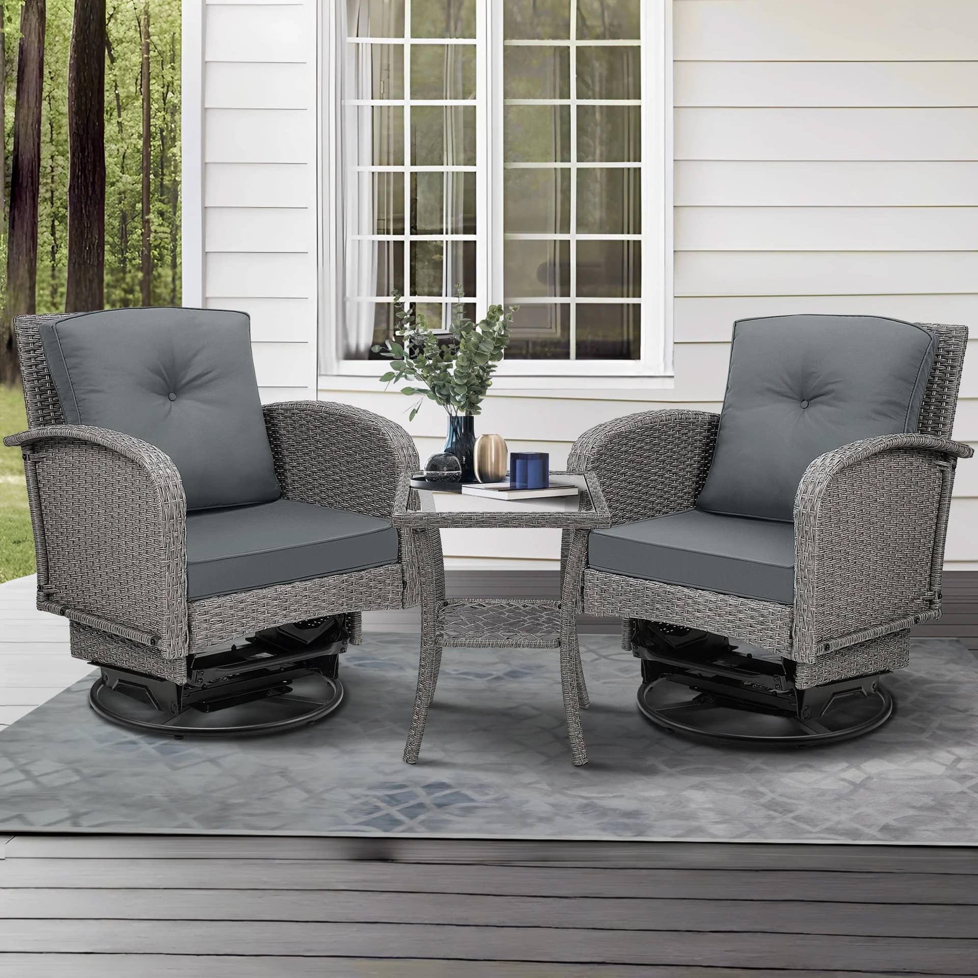 Walmart is selling a $470 swivel rocker patio set for $270 - TheStreet