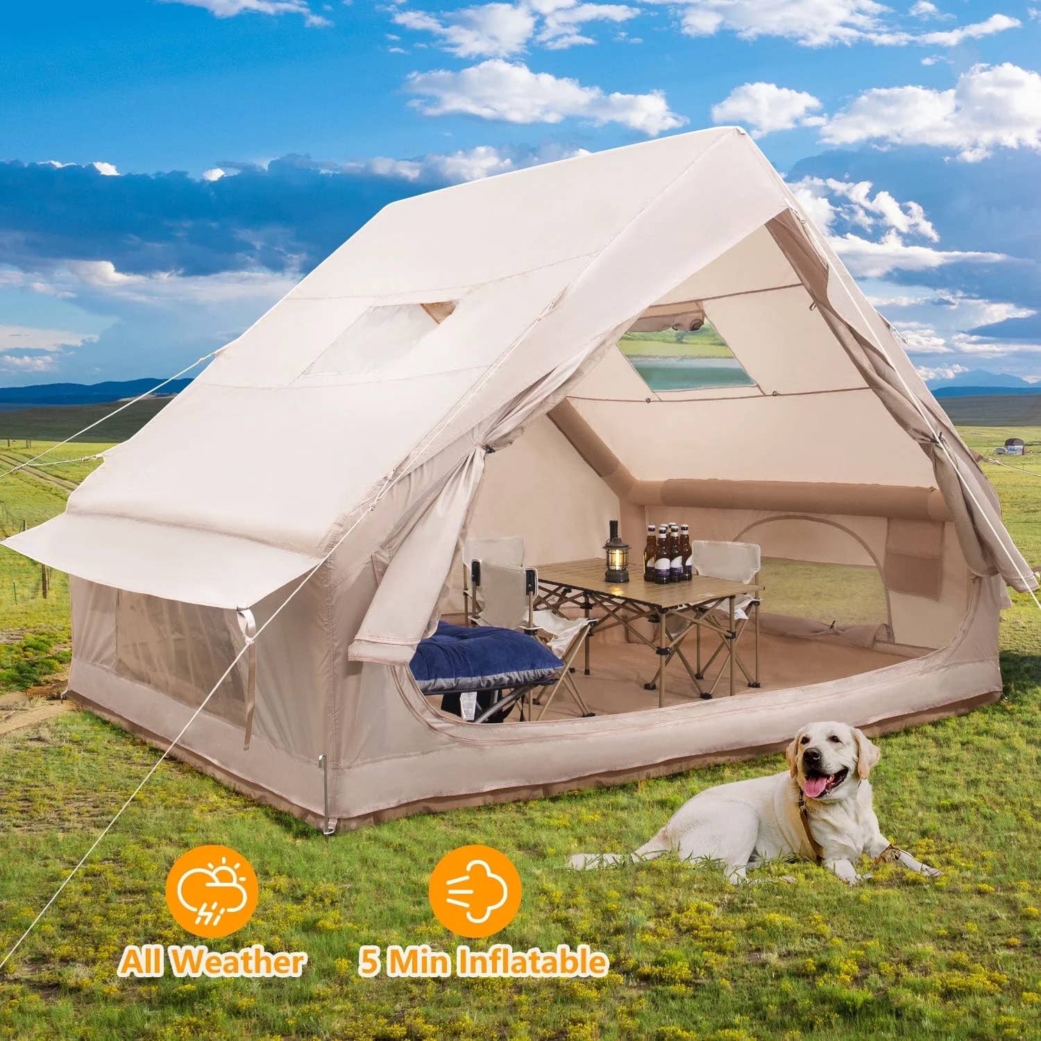 Walmart is selling a $900 inflatable glamping tent for $220 - TheStreet