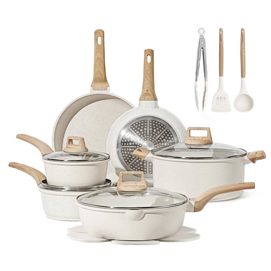 Amazon is selling a 16-piece nonstick cookware set for $110 - TheStreet