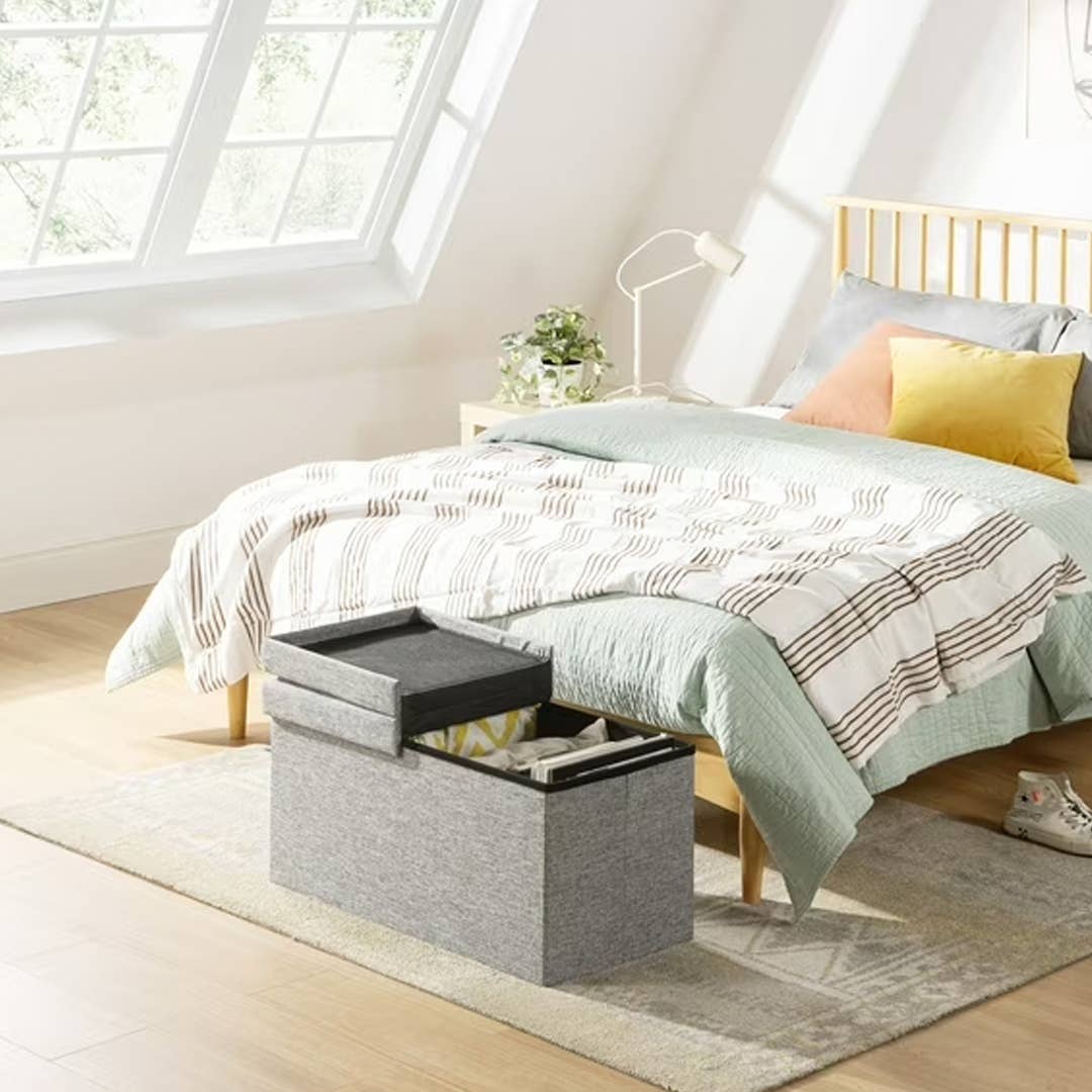 Walmart is selling a $34 storage ottoman for $18 - TheStreet