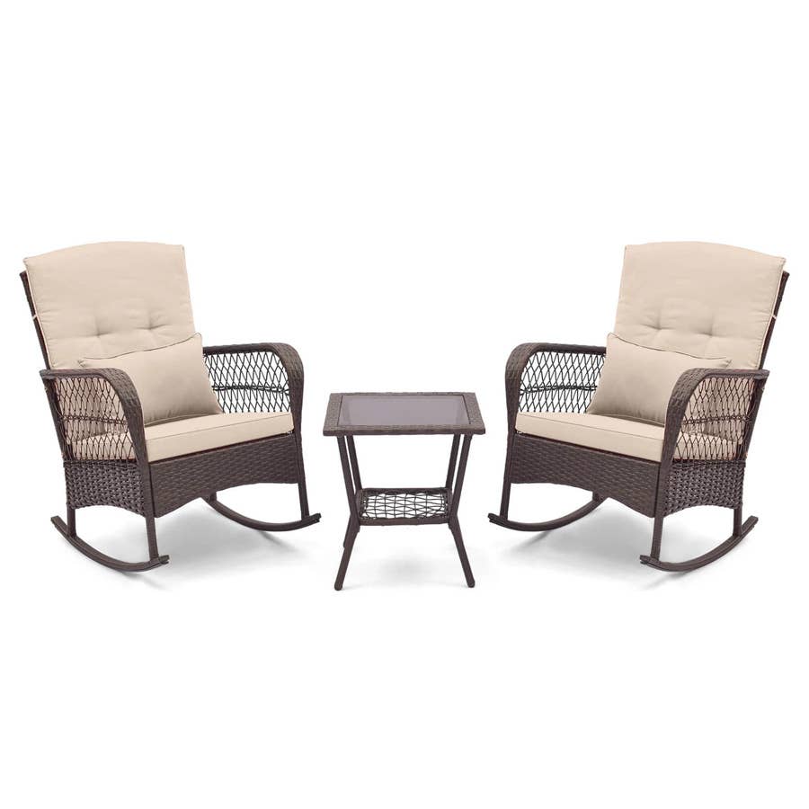 Walmart is selling a $579 rocking chair patio set for $240 - TheStreet
