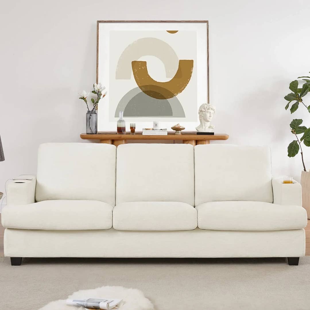 Walmart is selling a $655 chenille sofa for just $360 - TheStreet
