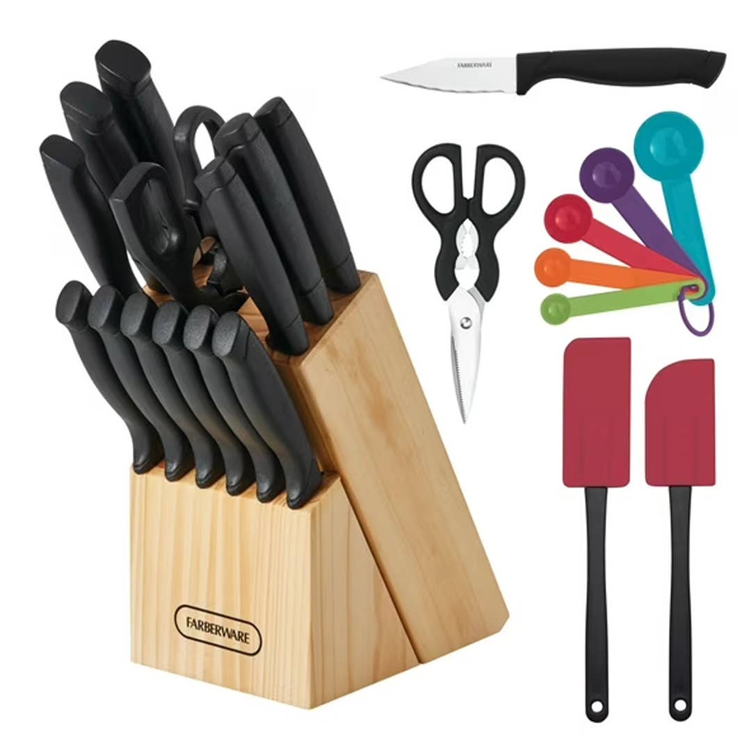 Walmart is selling a 23-piece knife block set for only $24 - TheStreet