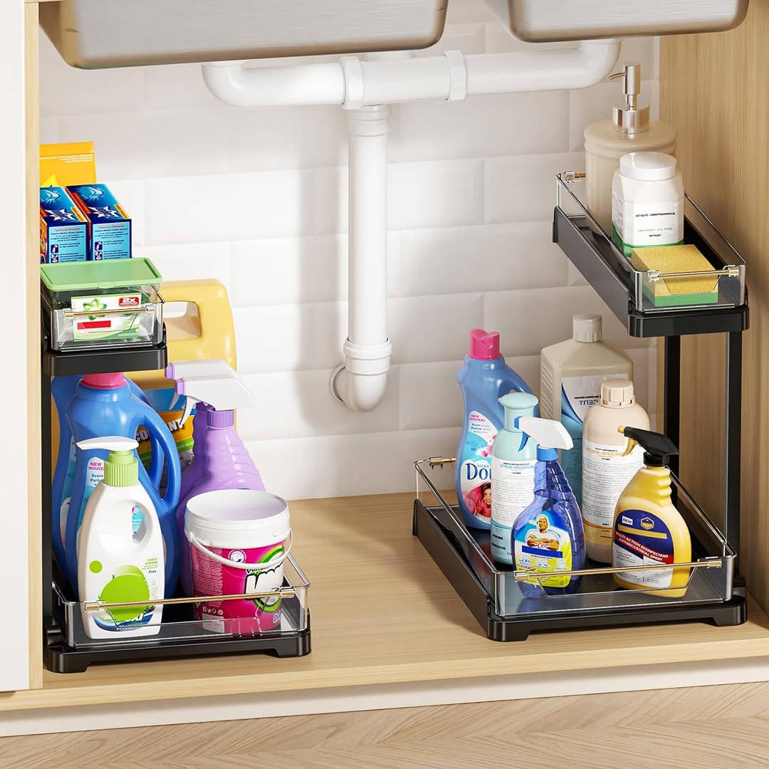 Amazon's selling a $30 2-pack of cabinet organizers for $16 - TheStreet