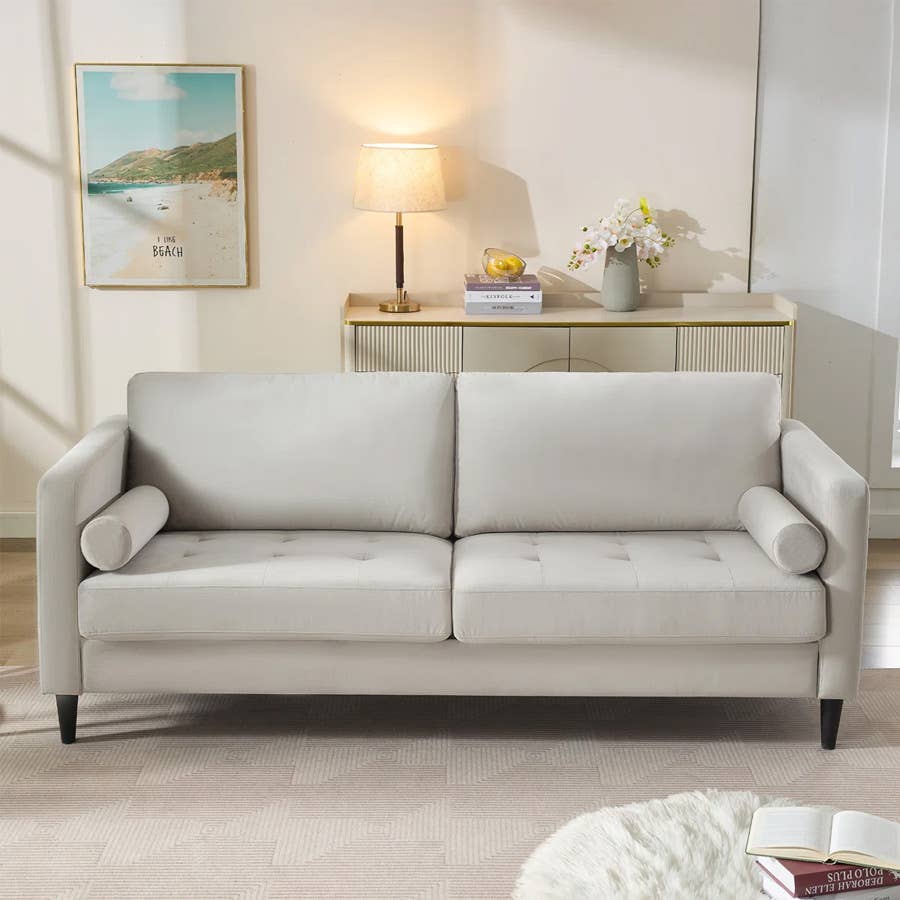 Wayfair is selling an $899 tufted velvet sofa for $300 - TheStreet