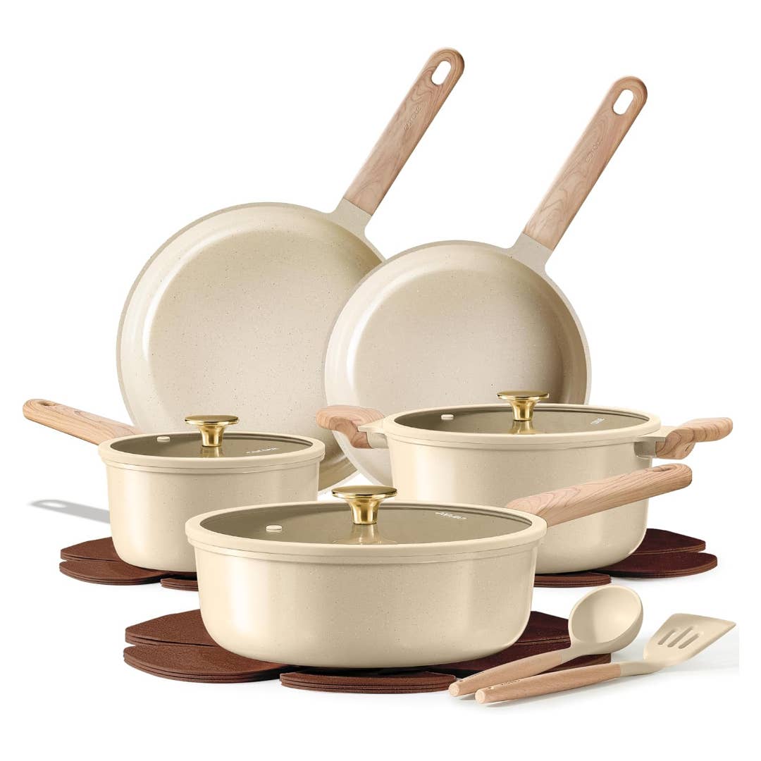Amazon is selling a 14-piece nonstick cookware set for $69 - TheStreet