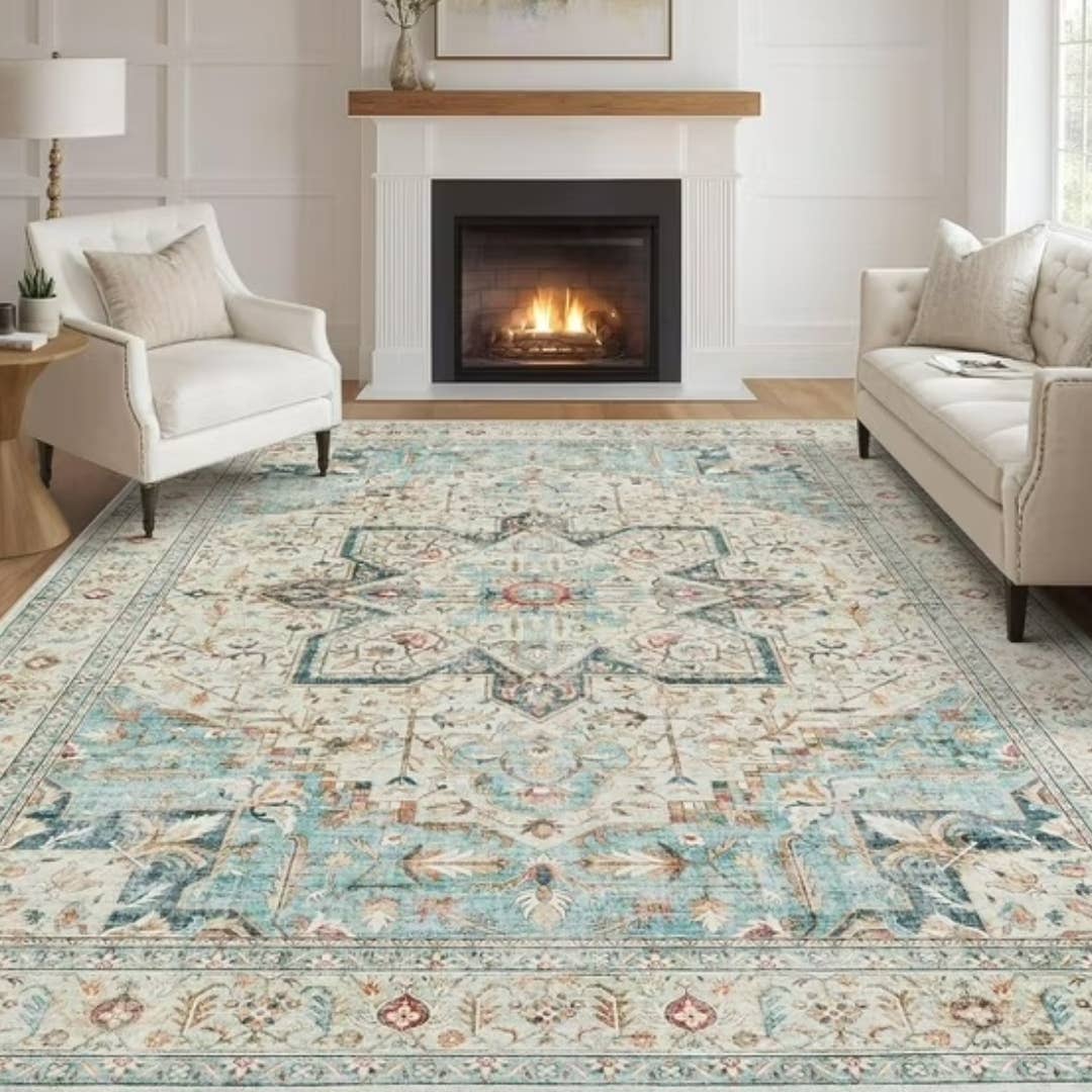 Walmart's washable farmhouse area rug is on sale for $43 - TheStreet