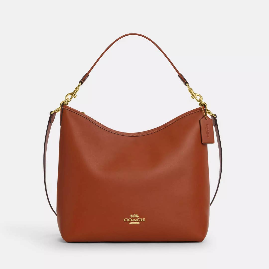 Coach's $498 leather shoulder bag is on sale for only $149 - TheStreet