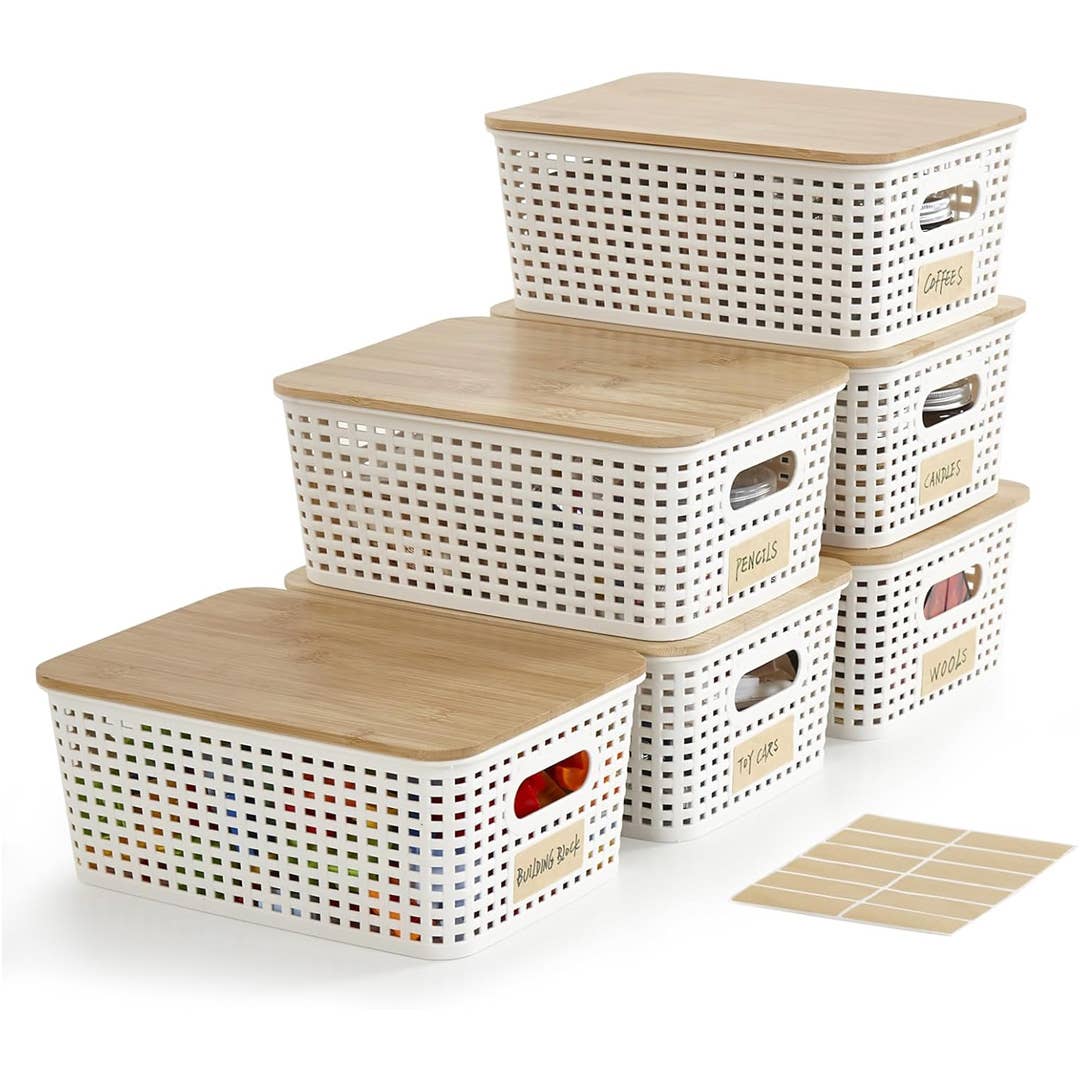 Amazon has a six-pack of storage bins on sale for only $27 - TheStreet