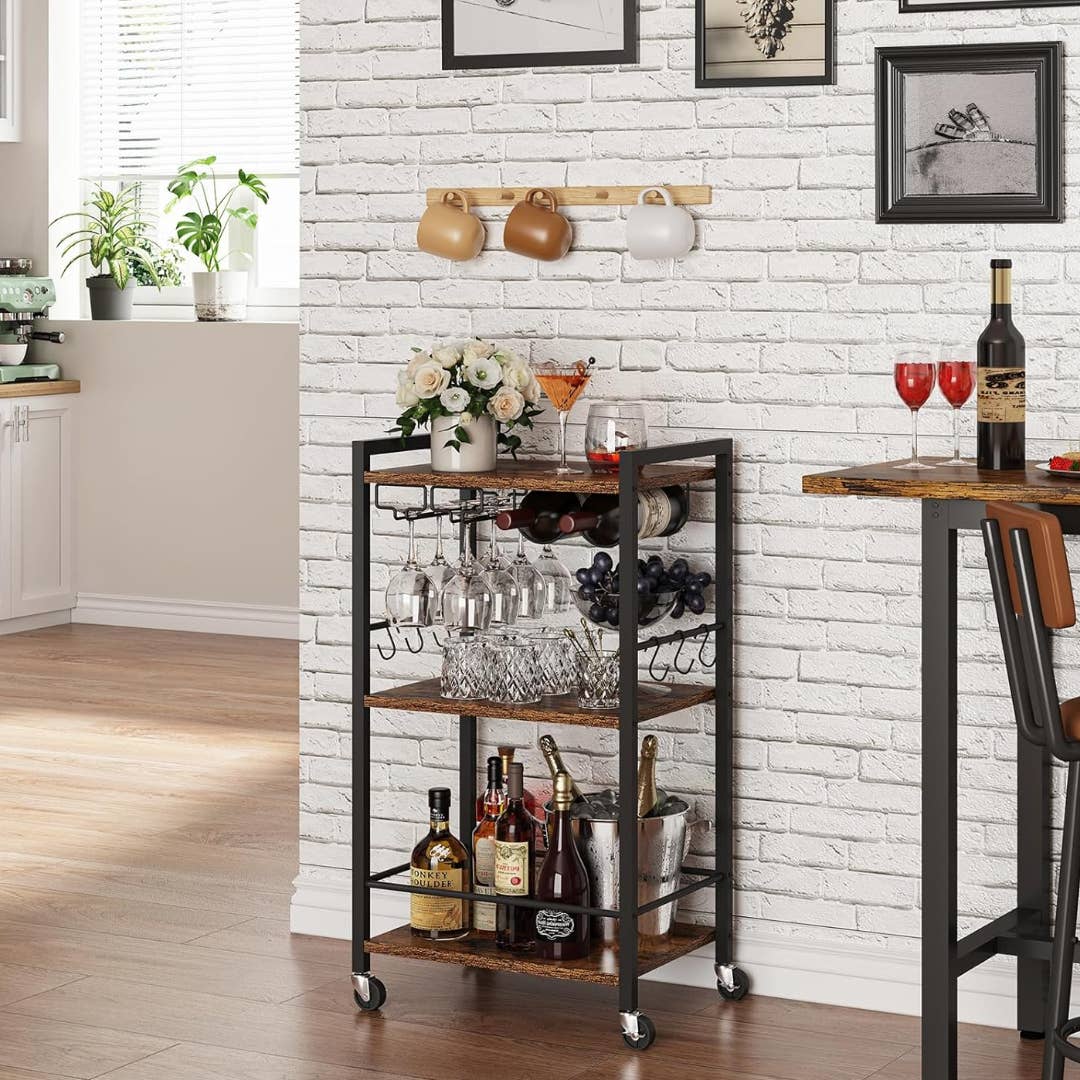 Amazon is selling the perfect home bar cart for $38 - TheStreet