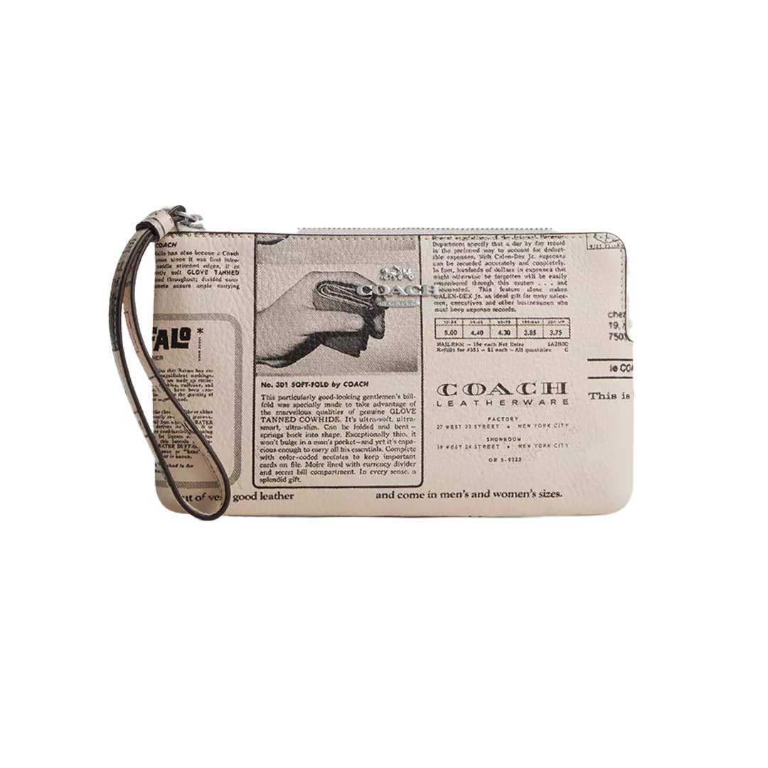 Coach Outlet's newspaper print collection starts at $45 - TheStreet