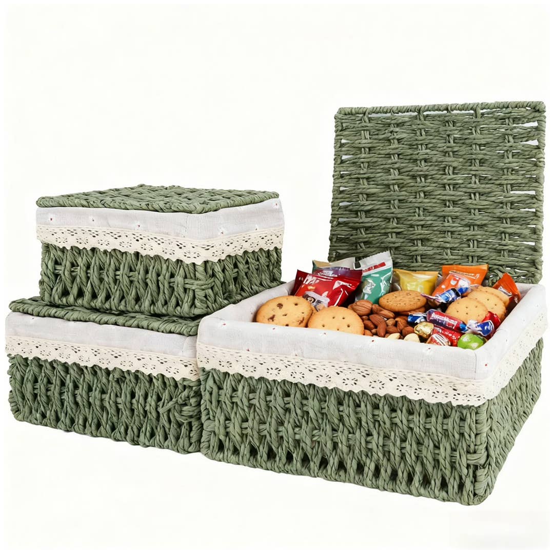 Walmart's bestselling wicker storage basket set is now $26 - TheStreet