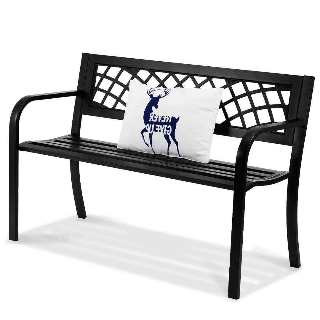 Amazon has a metal outdoor garden bench on sale for $59 - TheStreet