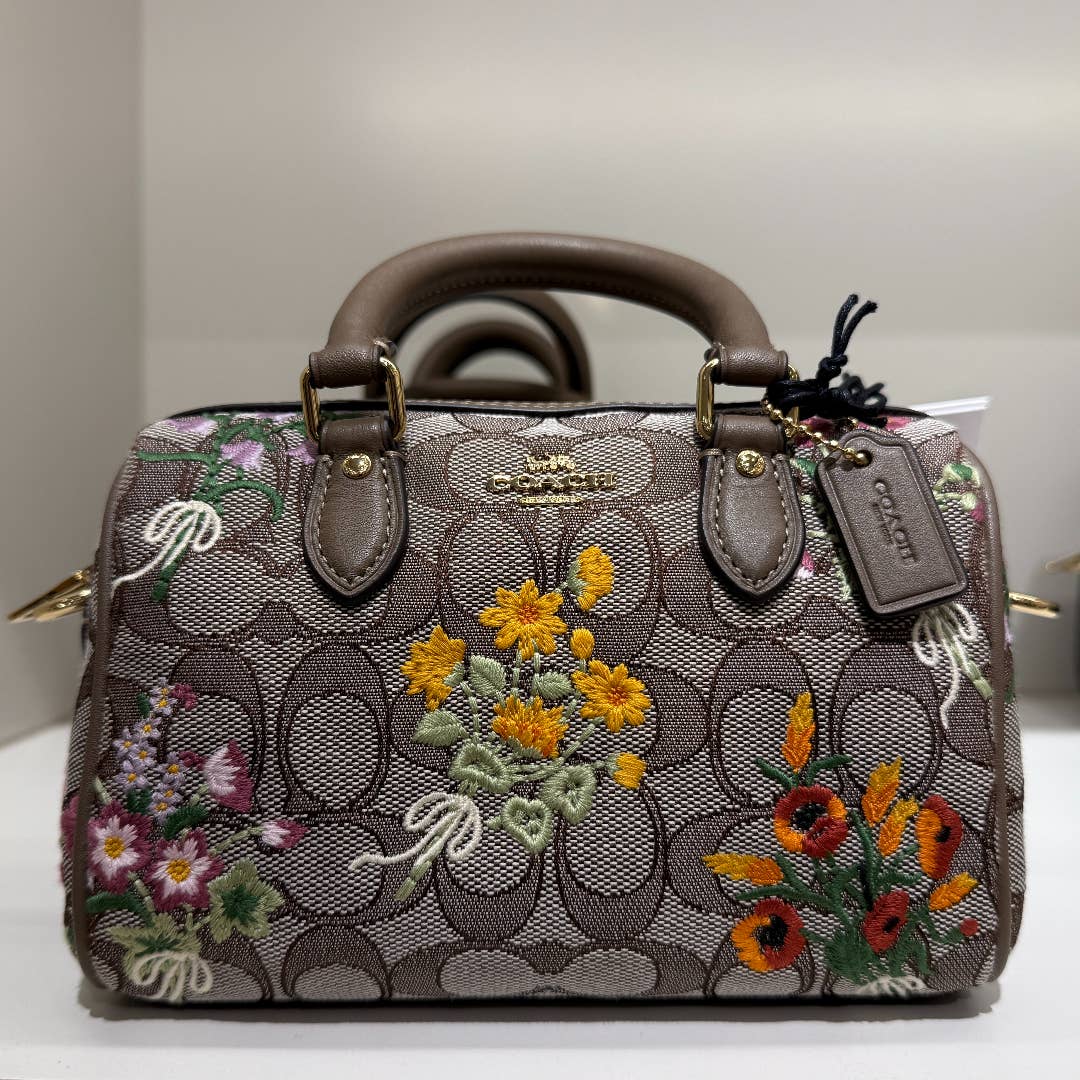 Coach Outlet has a new floral embroidery collection - TheStreet