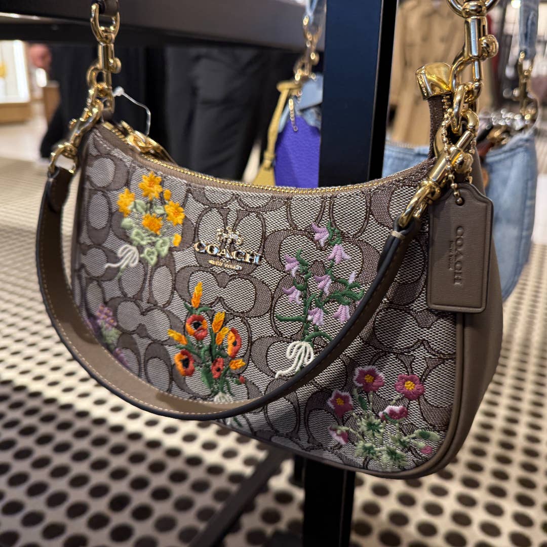 Coach Outlet has a new floral embroidery collection - TheStreet