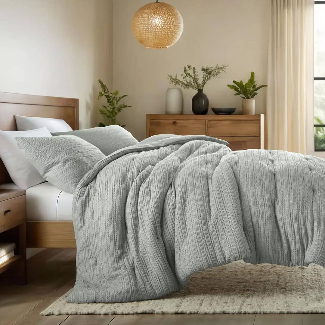 Target has a $116 waffle-textured comforter set for $70 - TheStreet