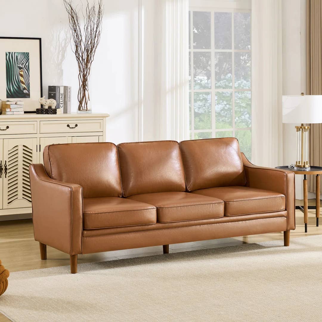 Wayfair is selling a $700 vegan leather sofa for $376 - TheStreet