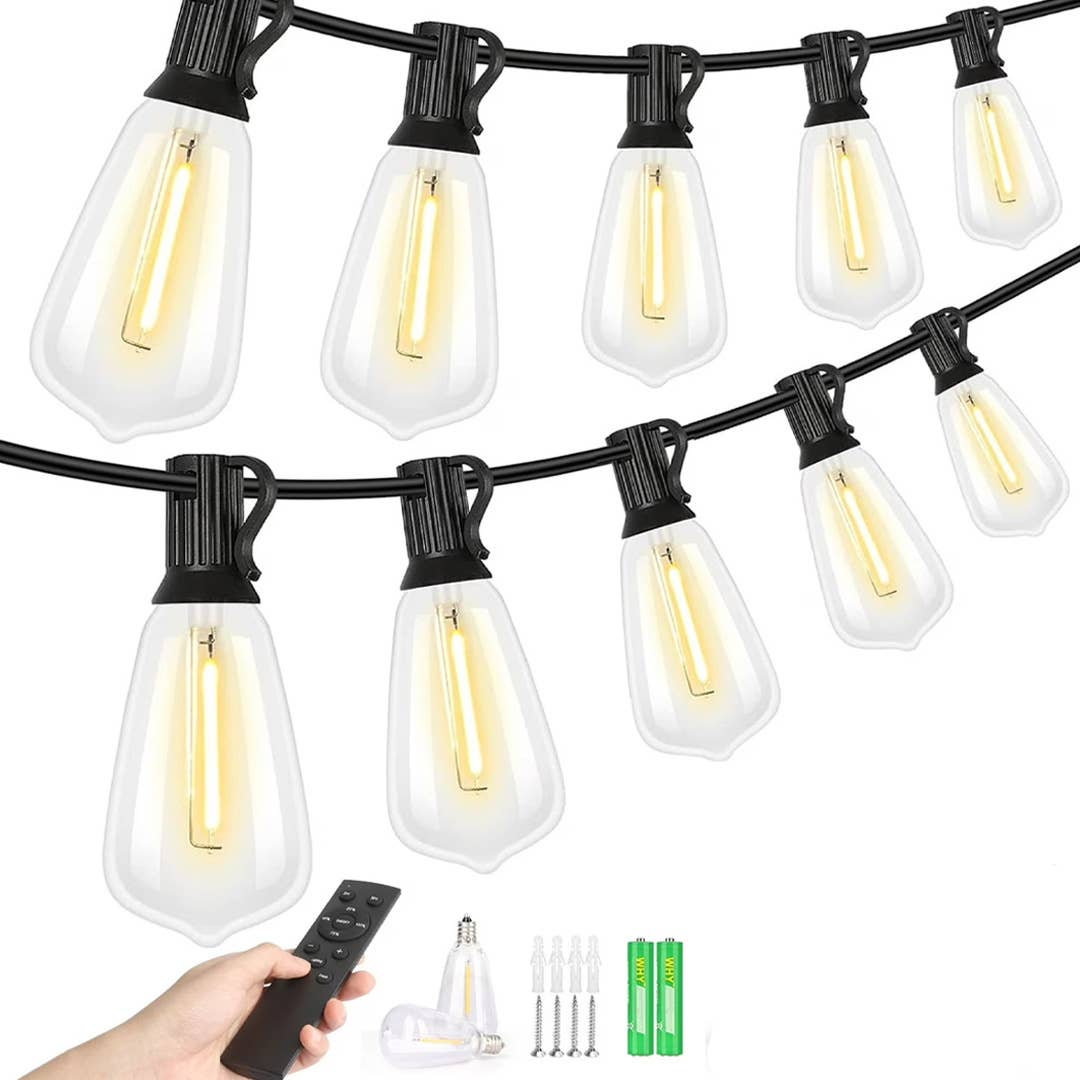Walmart has 100-foot solar-powered string lights for $34 - TheStreet