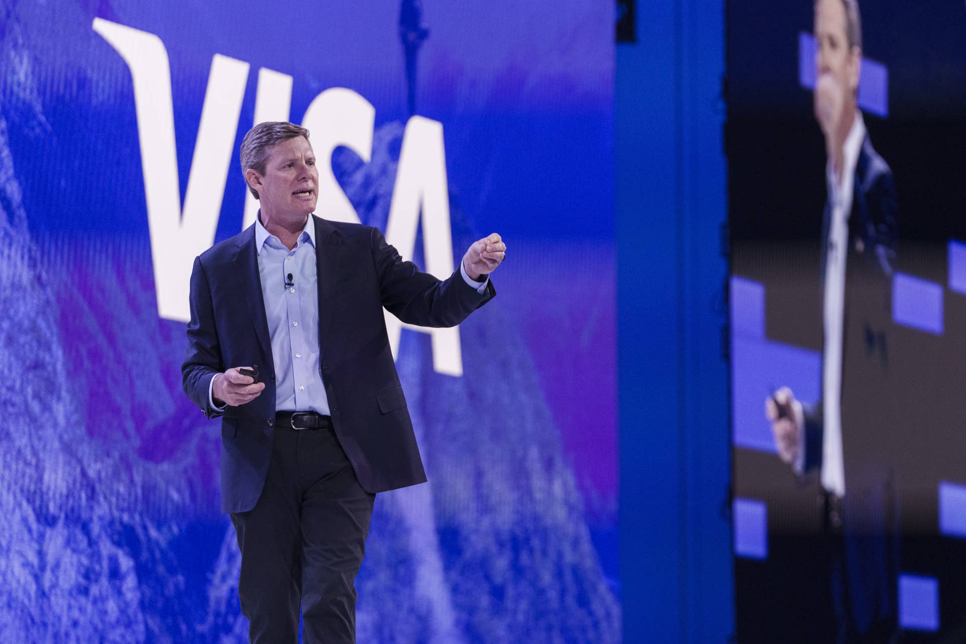 Visa CEO sends blunt message on AI and blockchain | V - TheStreet