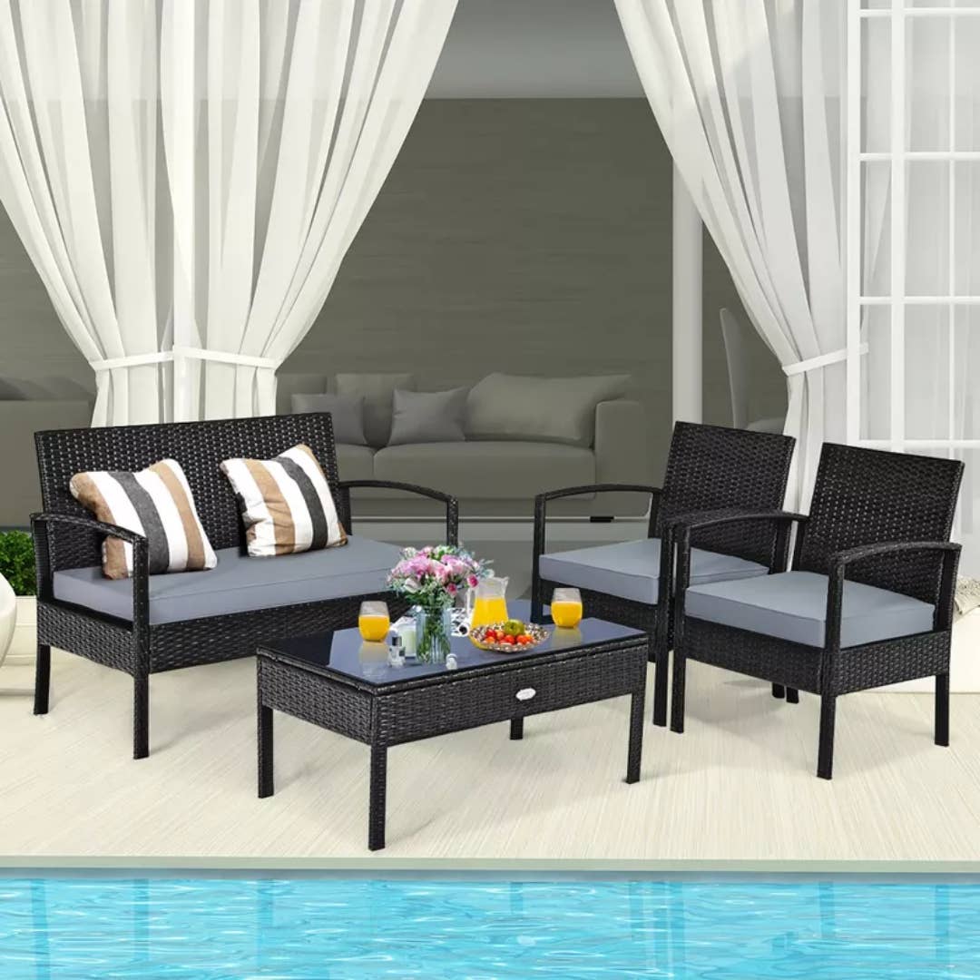 Target's 4-piece patio furniture set is on sale for $180 - TheStreet