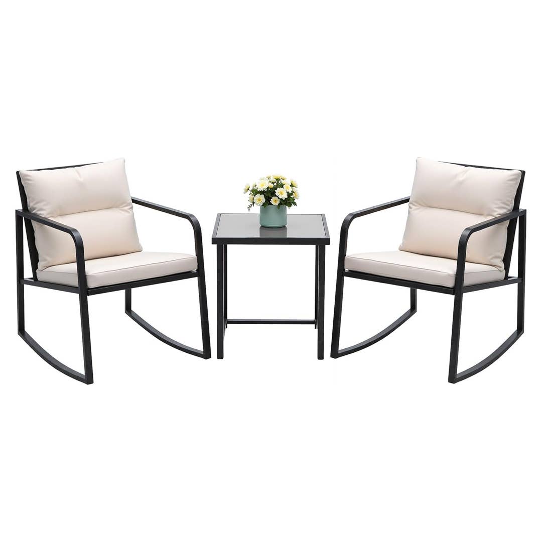 Amazon has a 3-piece rocking chair patio set for $104 - TheStreet