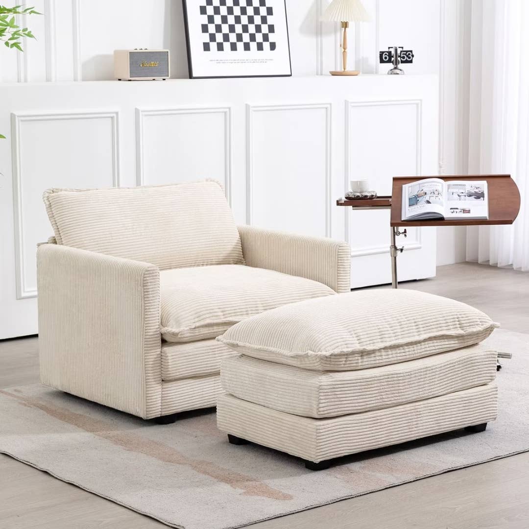 Target is selling a $600 accent chair and ottoman for $221 - TheStreet