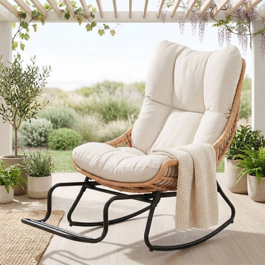 Walmart's $280 cushioned patio rocking chair is just $99 - TheStreet