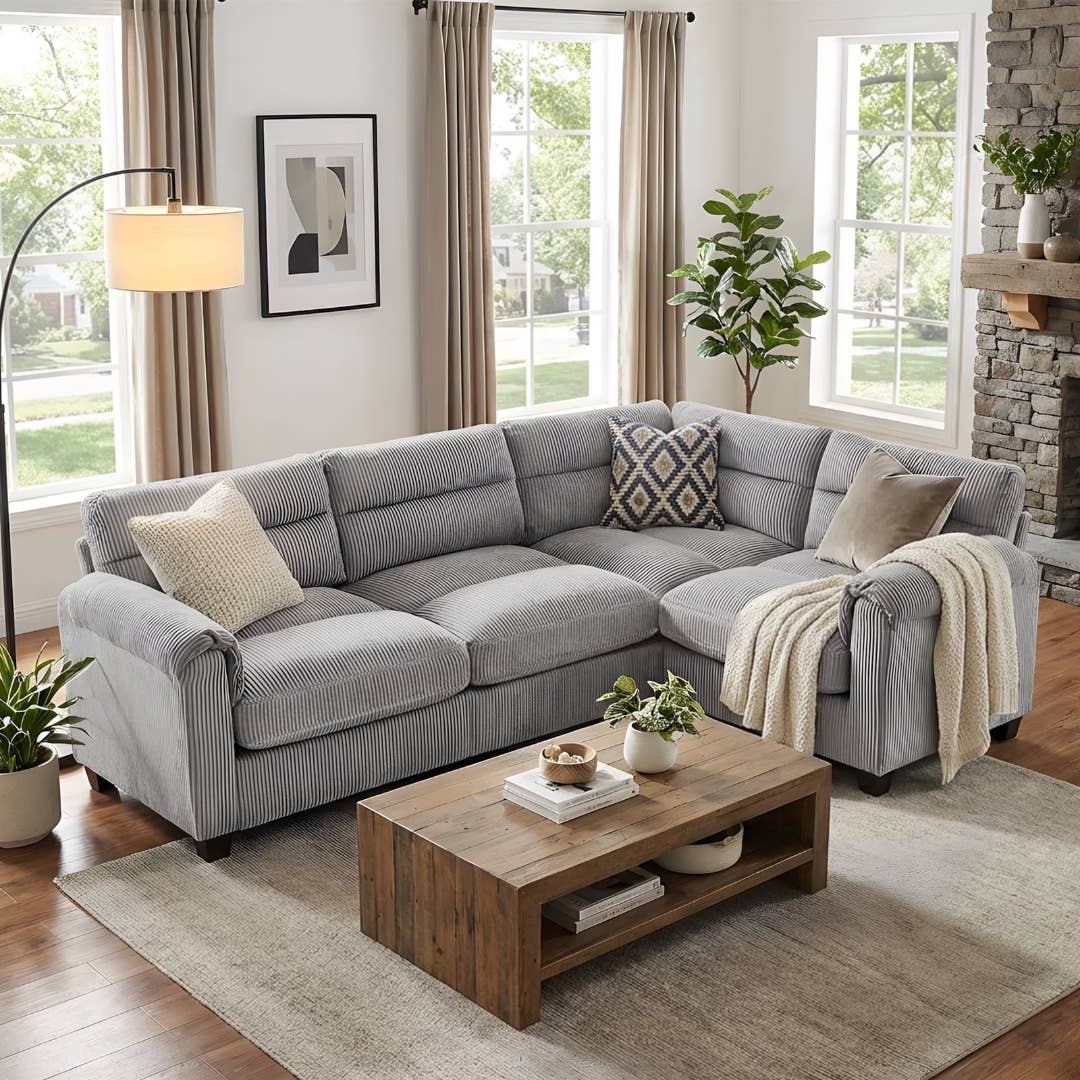 Target's sectional sofa maximizes living room seating - TheStreet