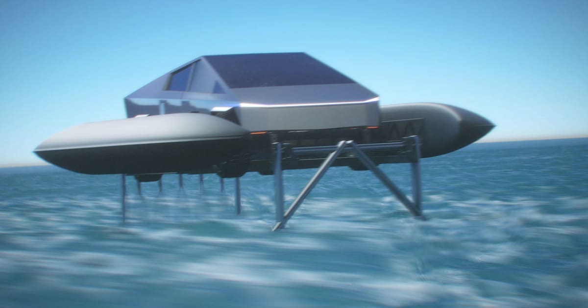Tesla's Cybertruck Can Be Transformed into a Catamaran - TheStreet