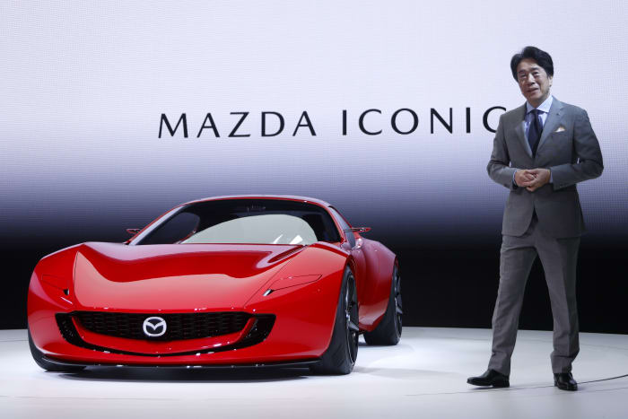 Mazda's electric vision is a sleek hybrid sports car - TheStreet
