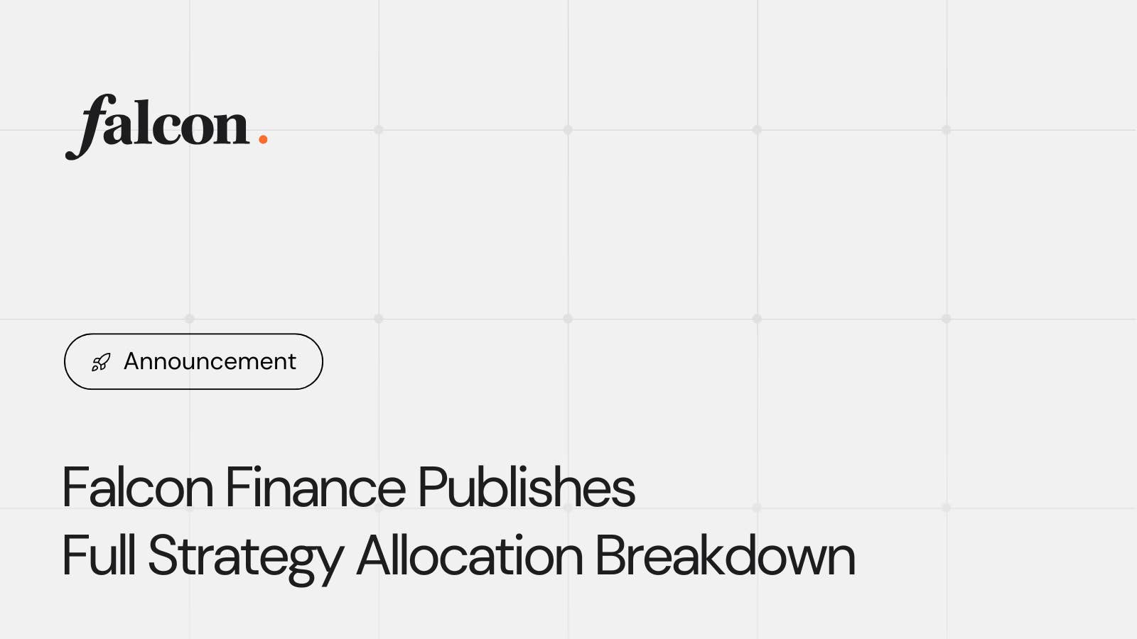 Falcon Finance Publishes Strategy Allocation Breakdown for Yield ...
