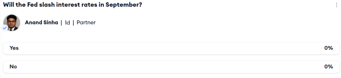 Over 80% chance of rate cut in September - TheStreet Crypto: Bitcoin and cryptocurrency news ...