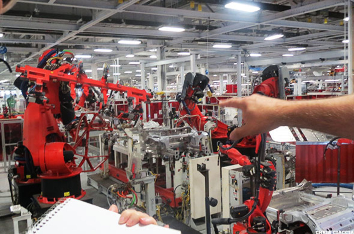 Here's What It Looks Like Inside Tesla's Massive Factory - TheStreet
