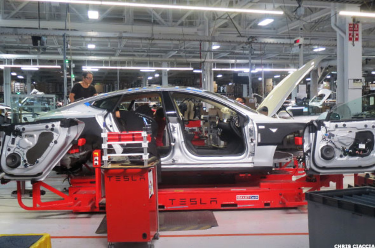 Here's What It Looks Like Inside Tesla's (TSLA) Massive Factory - TheStreet