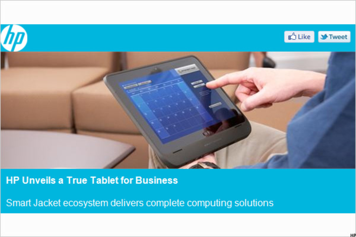 HP Unveils Windows 8 Enterprise Tablet - TheStreet
