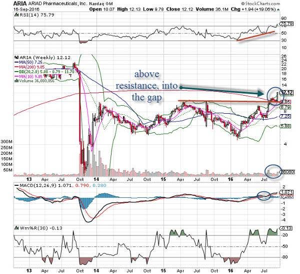 Ariad Pharmaceuticals (ARIA) Stock Is Monday's 'Chart of the Day ...