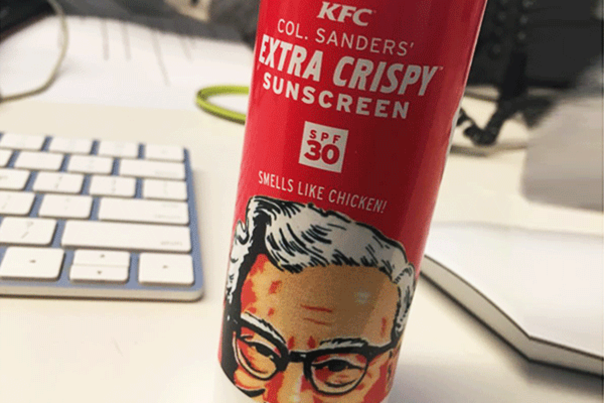 KFC's Fried-Chicken Scented Sunscreen Gets People Talking on Wall ...