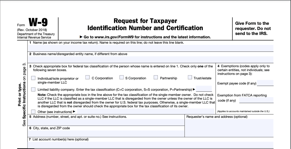 How to Complete an IRS W-9 Form - TheStreet