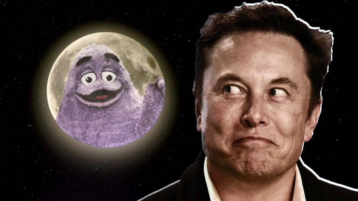 McDonald's Tesla Joke Sends Fake Grimacecoins to The Moon - TheStreet ...