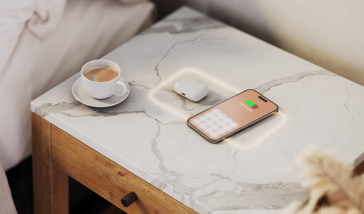 FreePower's CounterTop is a wireless charger that goes inside the ...