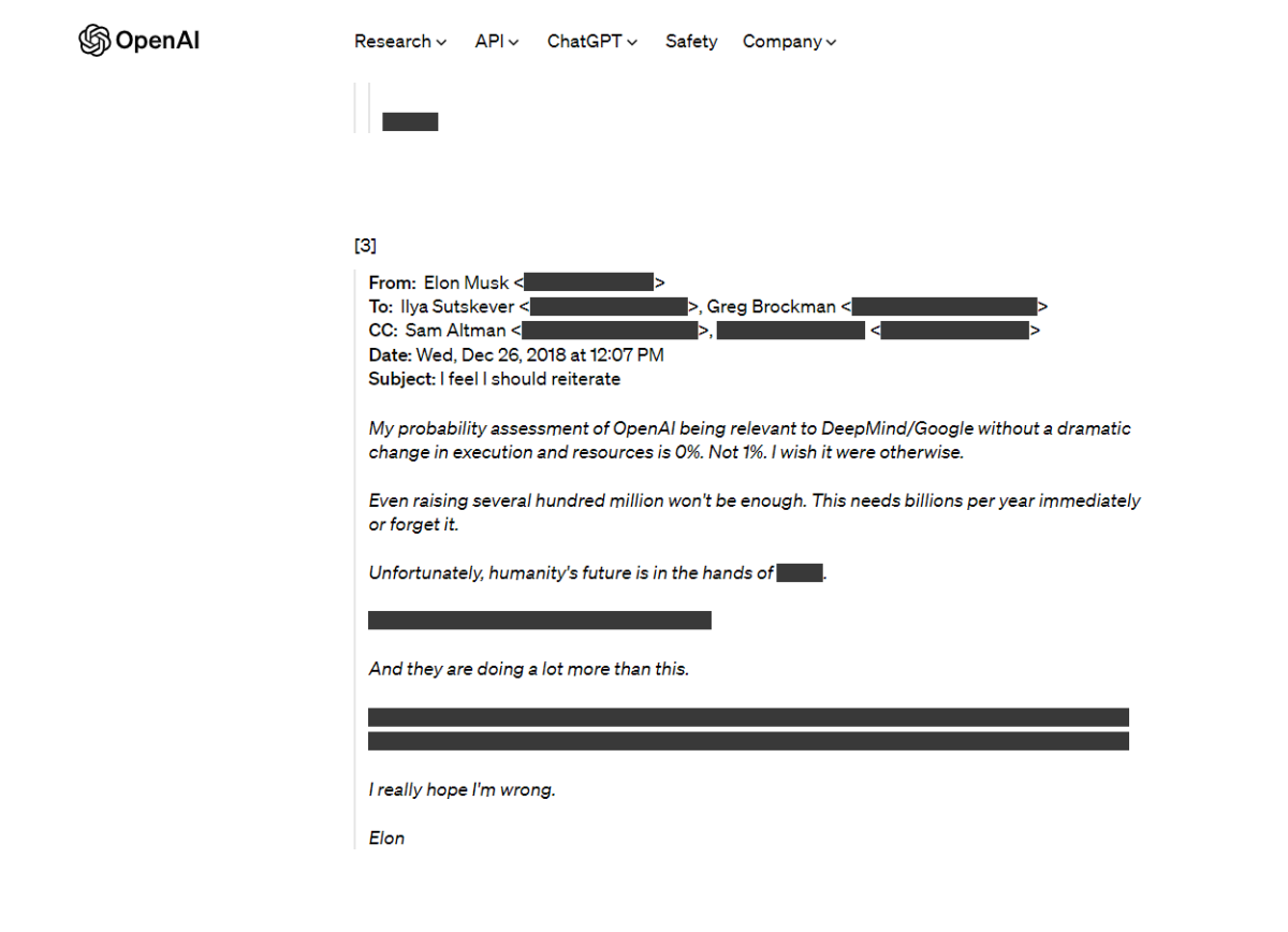 AI expert says OpenAI's harsh response to Elon Musk reveals the company ...