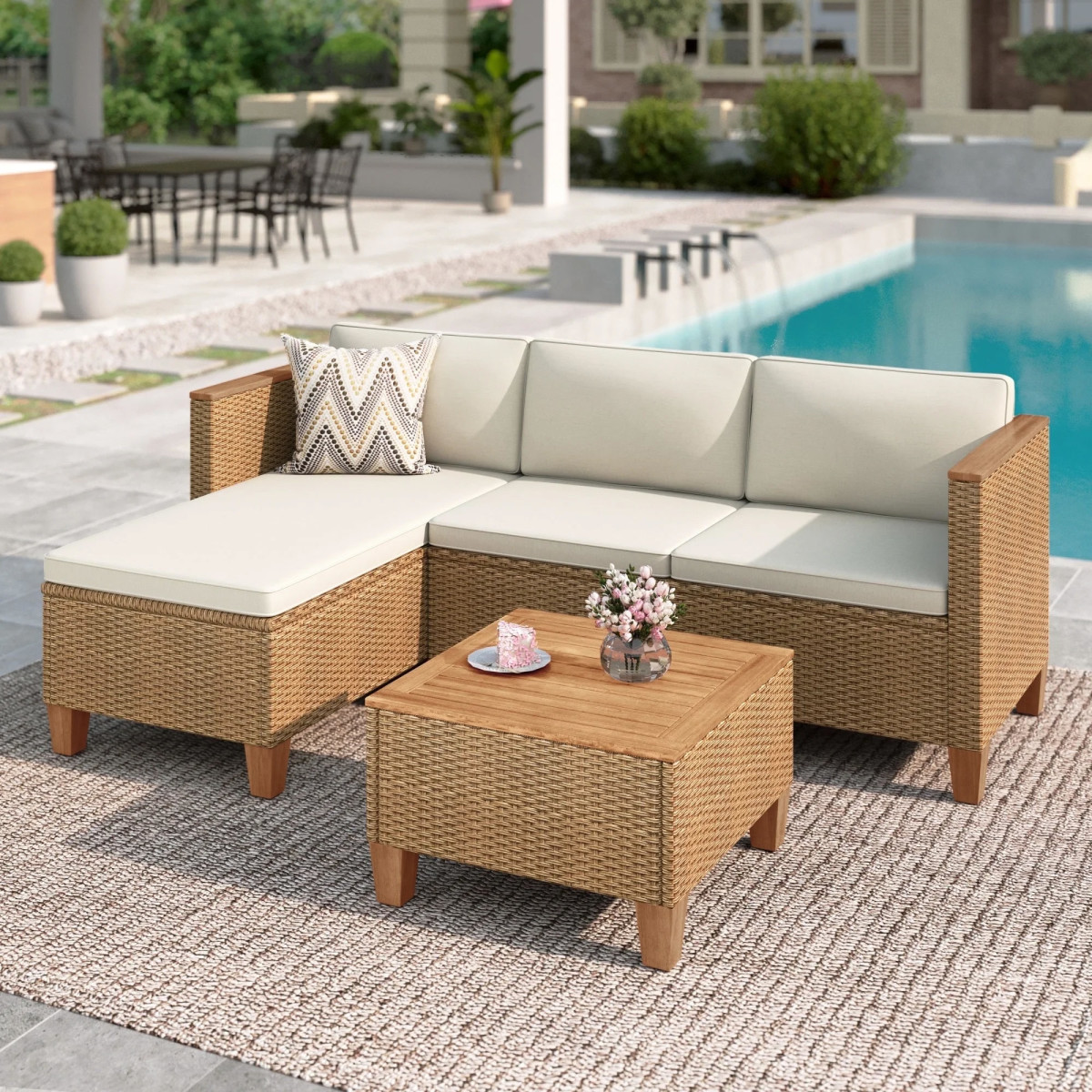 Walmart is selling a $600 rattan patio set for just $300 - TheStreet