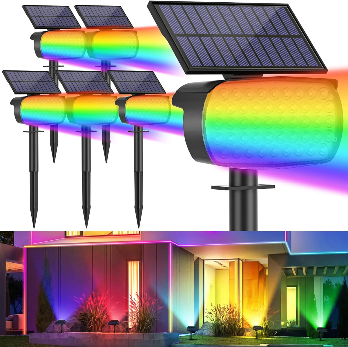 Amazon is selling $86 solar-powered color lights for $43 - TheStreet