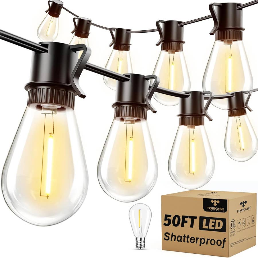 Amazon is selling 50-foot outdoor string lights for $19 - TheStreet