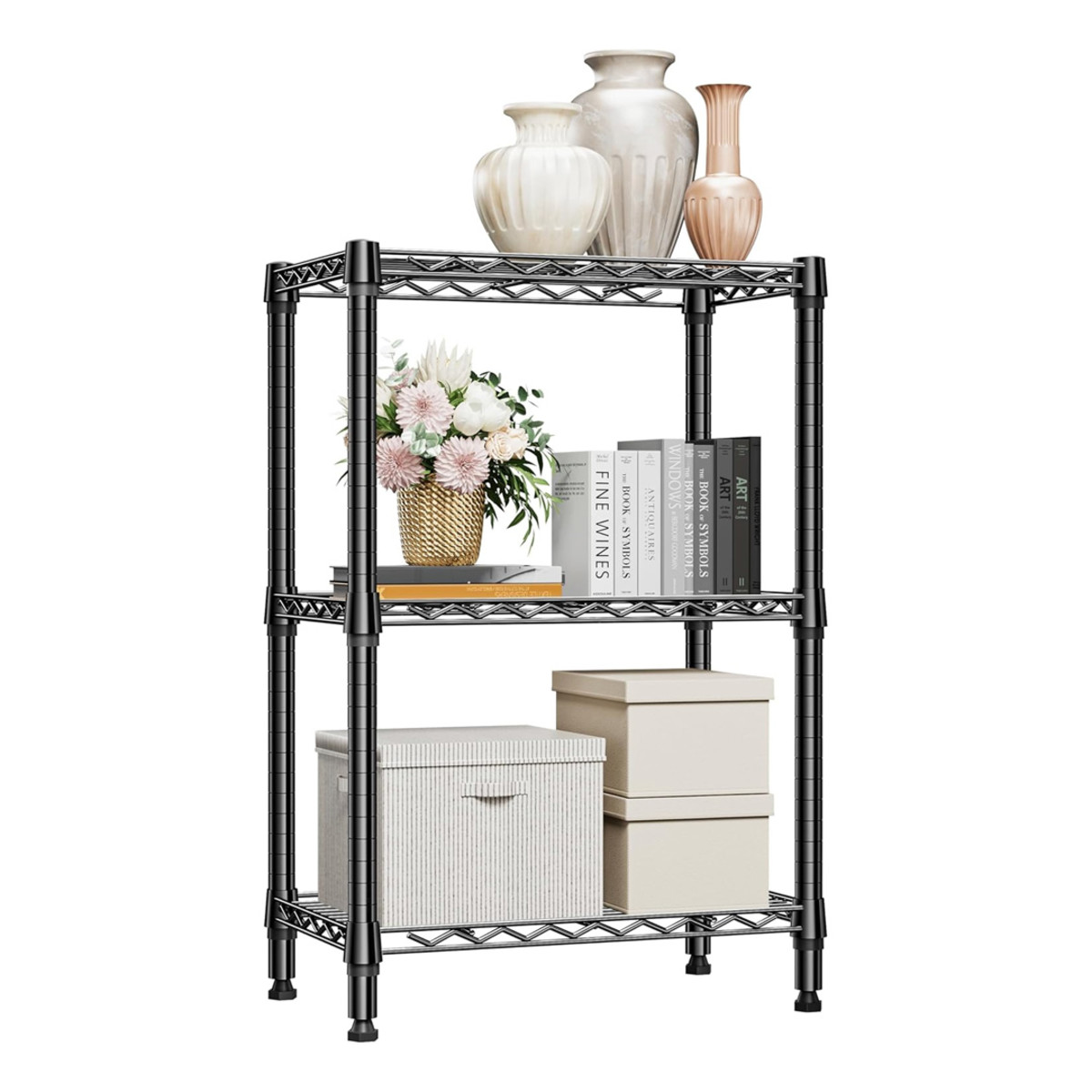 Amazon is selling a $70 3-tier metal storage shelf for $22 - TheStreet