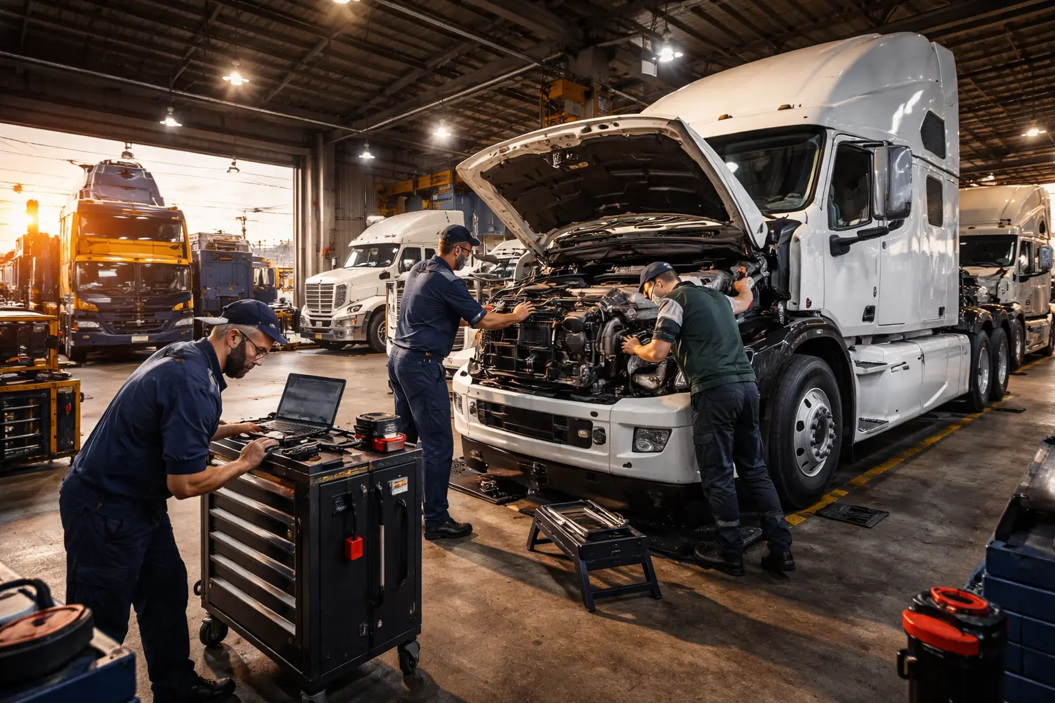 The Great Freight Recession Has a Winner, Commercial Truck Repair ...