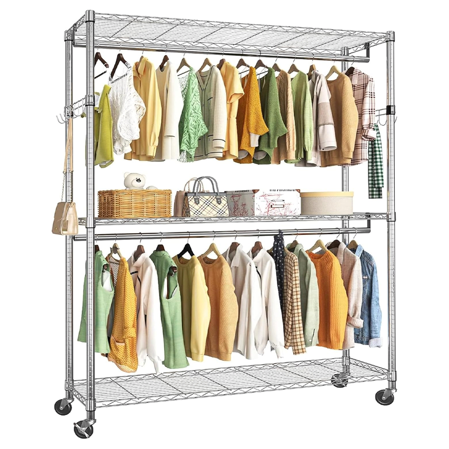 Amazon has a 3-tier clothing garment rack on sale for $69 - TheStreet