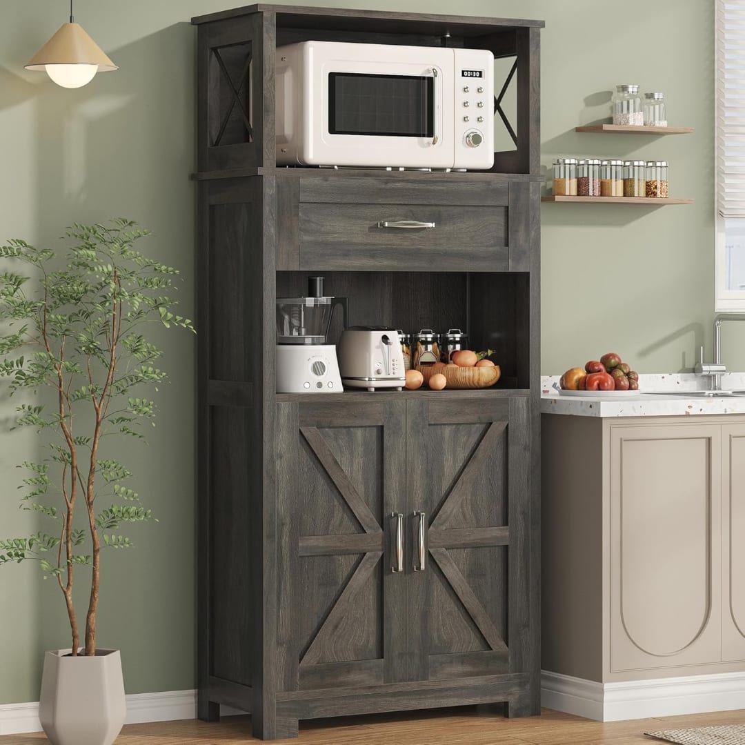 Amazon is selling a $100 farmhouse kitchen pantry for $95 - TheStreet